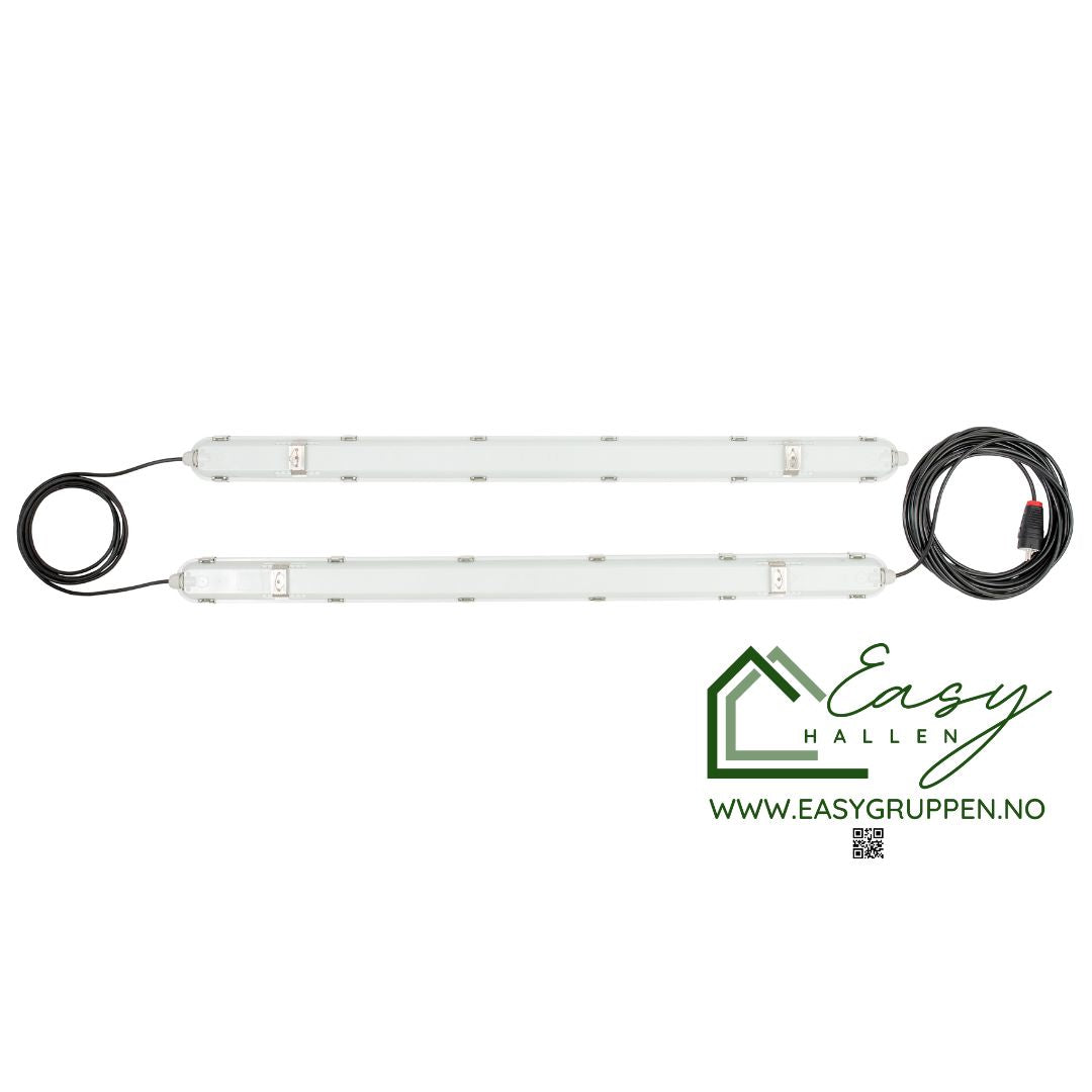 Led-Armaturer, sammenkoblede armaturer, hvite – Easy Gruppen